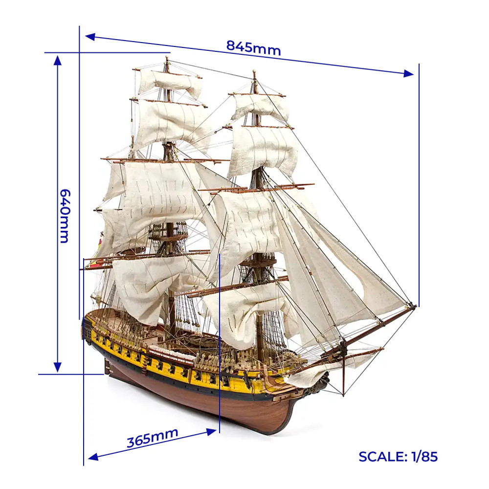 OC14007 Nuestra Señora de las Mercedes Ship Model